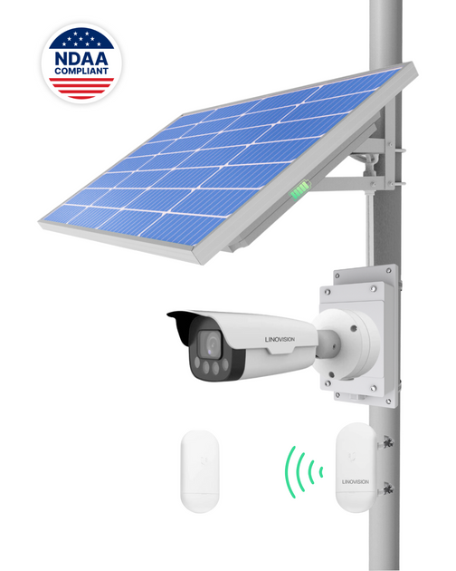 (GO SOLO LPR NDAA UB) 4-in-1 Smart Solar Power System with NDAA LPR Ca ...