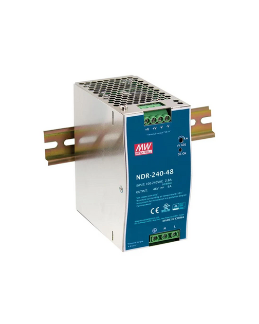 MEAN WELL NDR-240-48 240W Din-Rail Power Supply (NDR-240-48 ...