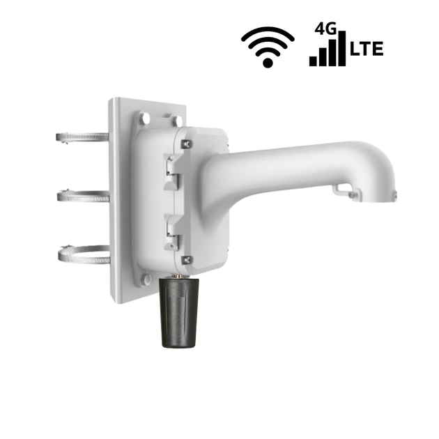 Wall-mount & Pole-mount PTZ Bracket with built-in 4G LTE & WiFi Connec ...